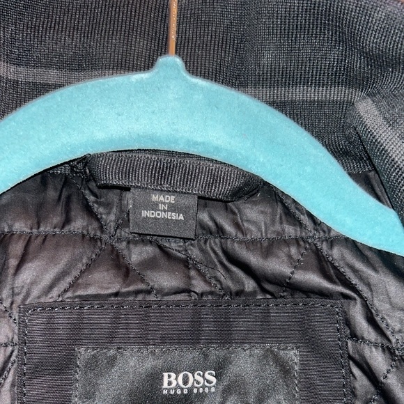 Hugo Boss | Jackets & Coats | Hugo Boss Nylon Full Zip Jacket Black ...